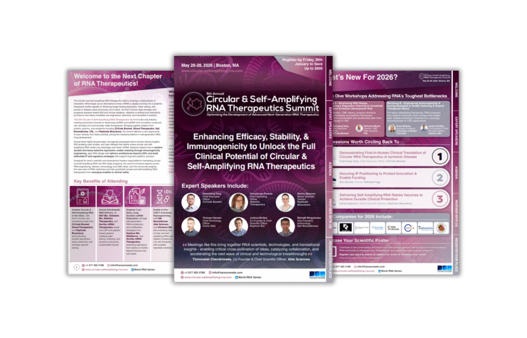 Home | Circular & Self-Amplifying RNA Therapeutics Summit